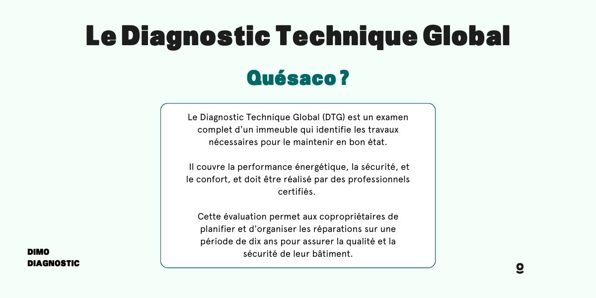 Le Diagnostic Technique Global (DTG) obligatoire pour 2025